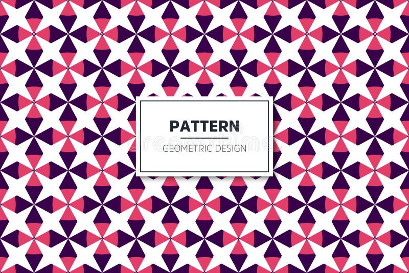 Geometric Seamless Pattern with Colorful Simple Design Stock Vector ...