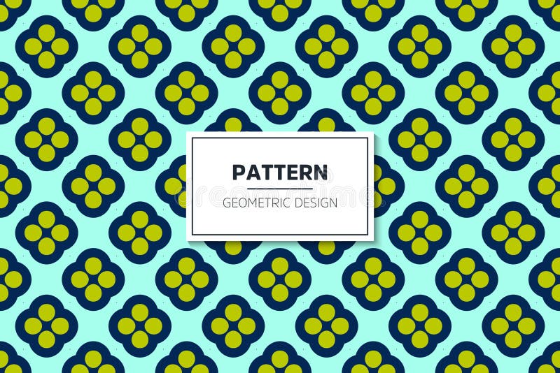 Geometric Seamless Pattern with Colorful Simple Design Stock Vector ...