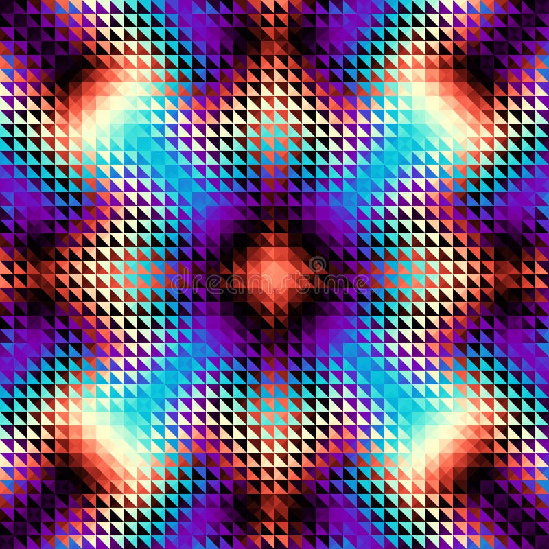 Geometric Seamless Pattern of a Cubes in Low Poly Style. Stock Vector ...