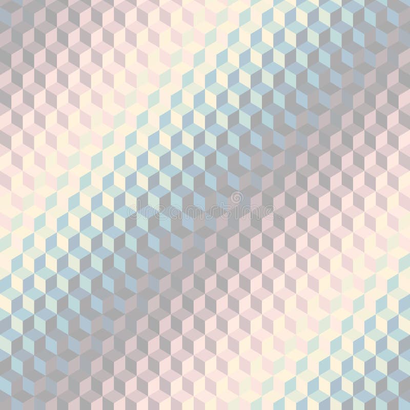 Geometric Seamless Pattern of a Cubes in Low Poly Style. Cubes Style Diagonal Gradient. Stock ...