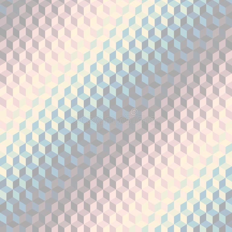 Geometric Seamless Pattern of a Cubes in Low Poly Style. Cubes Style ...