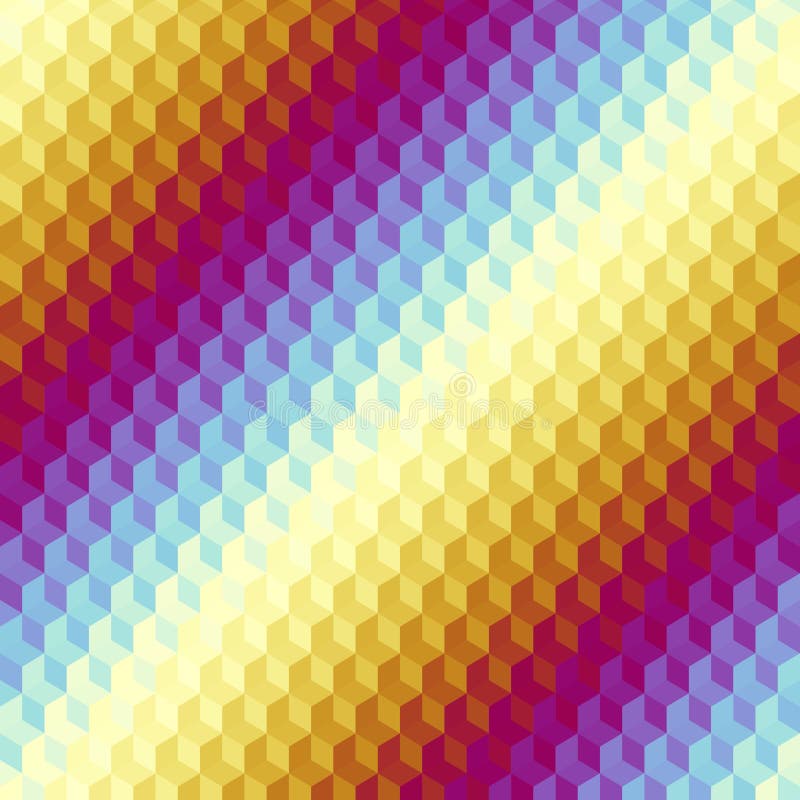 Geometric Seamless Pattern of a Cubes in Low Poly Style. Cubes Style ...