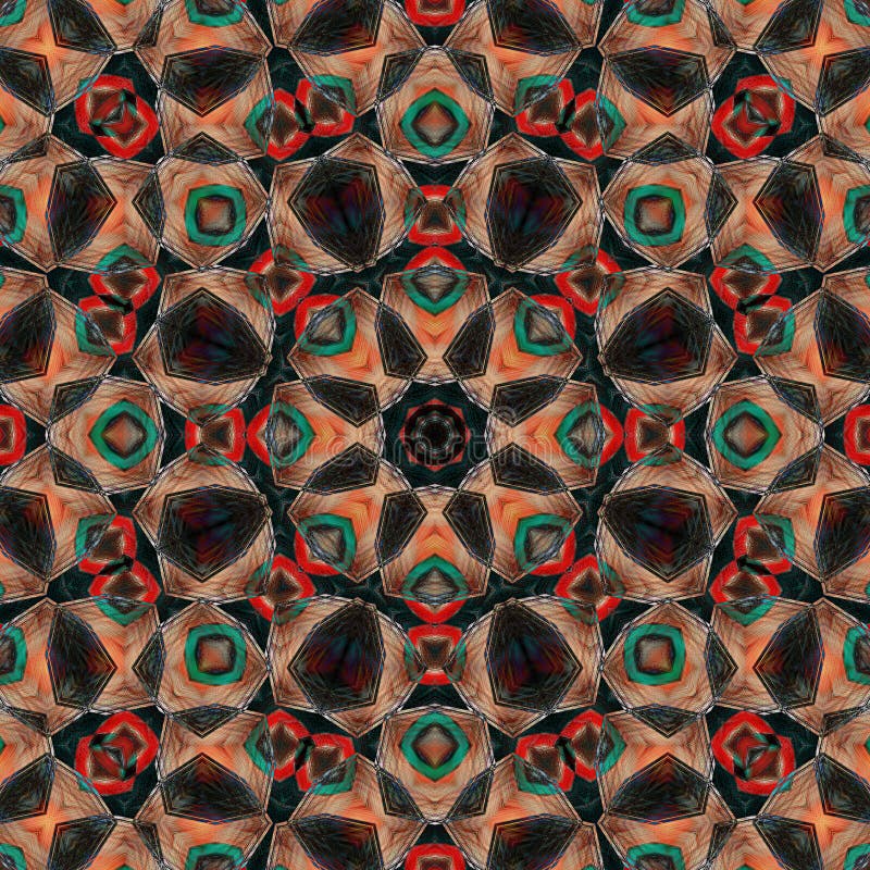 Geometric Seamless Pattern. Decorative Endless Symmetrical Motif. Wall ...