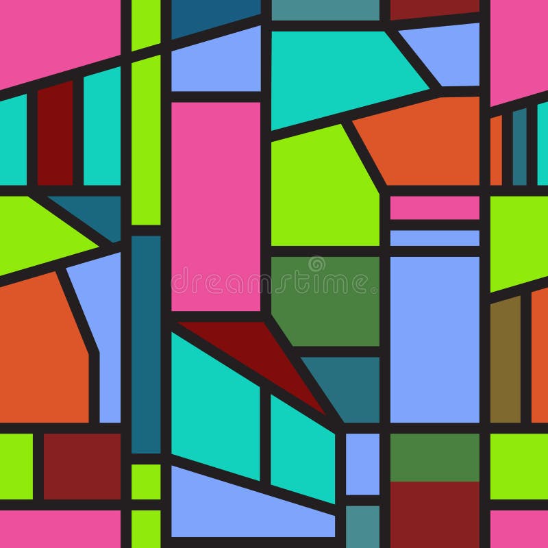 Seamless Quilt Pattern Hexahedron Stock Illustration - Illustration of ...