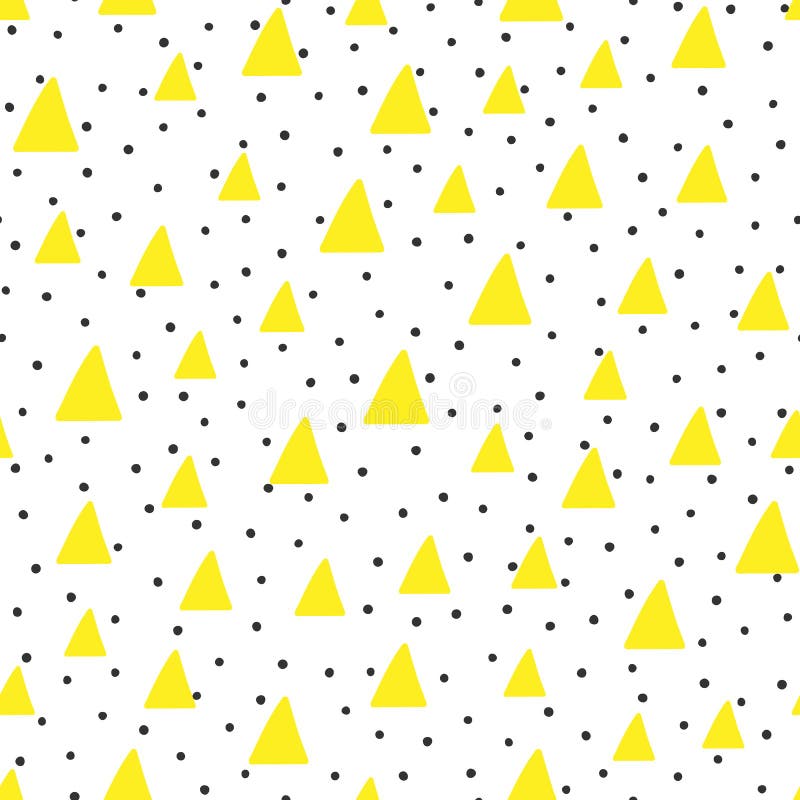 Geometric Seamless Pattern Drawn by Hand. Repeating Triangles and ...
