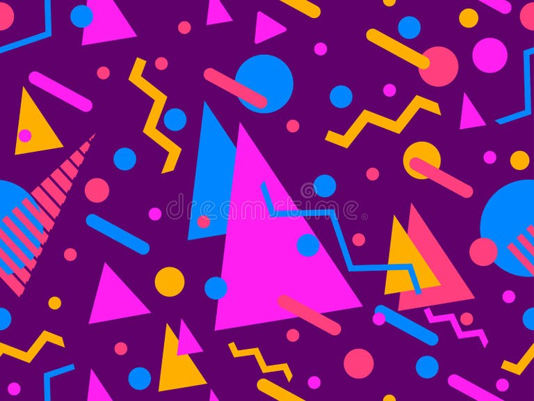 Shapes Circles Triangles Zigzags Stock Illustrations – 512 Shapes ...