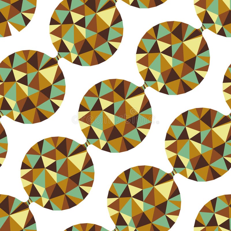 Geometric Seamless Pattern with Gems. Vector Stock Vector ...