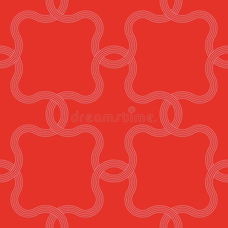 Geometric Seamless Pattern. Interlocking Waves Textile Print Stock ...