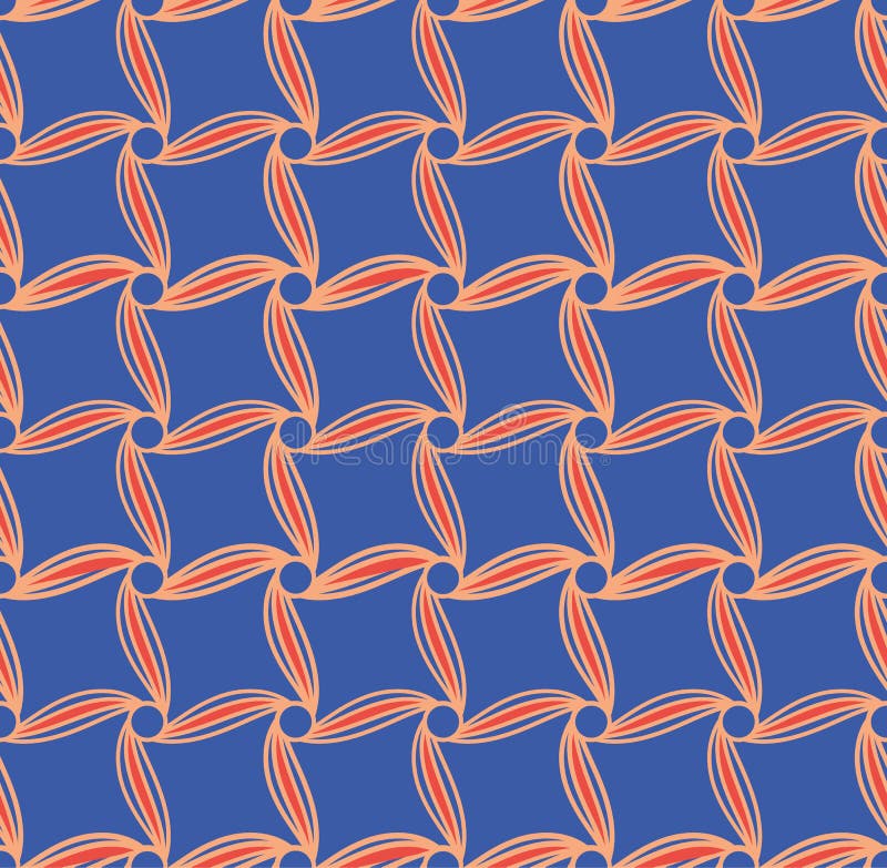 Geometric Seamless Pattern With Intertwined Bands Wrapping Paper