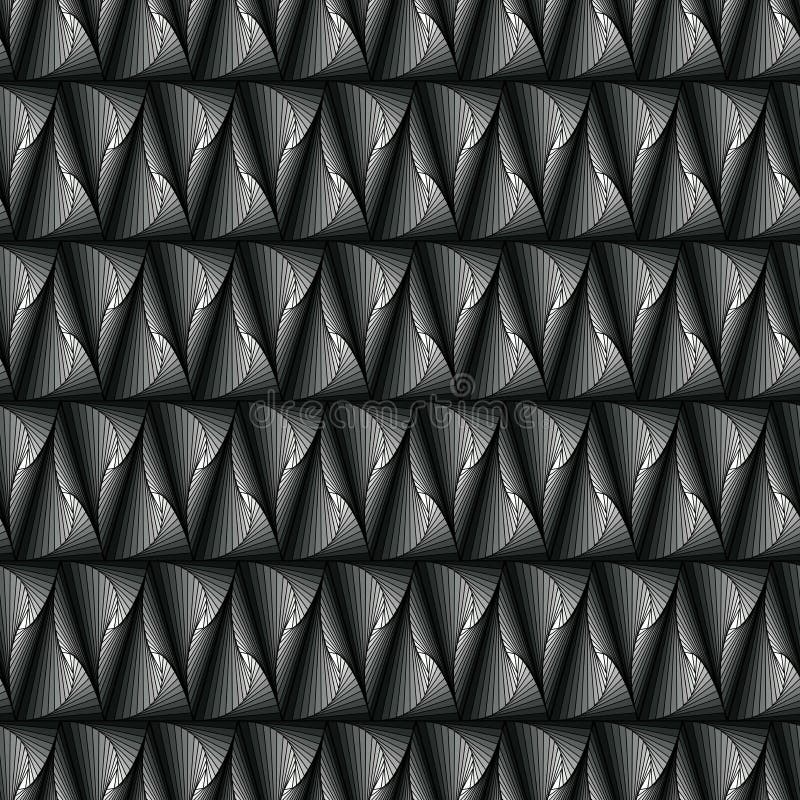 Seamless Abstract As a Pseudo 3D Pattern Stock Vector - Illustration of ...