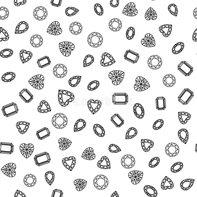 Geometric Seamless Pattern with Linear Diamonds. Stock Illustration ...