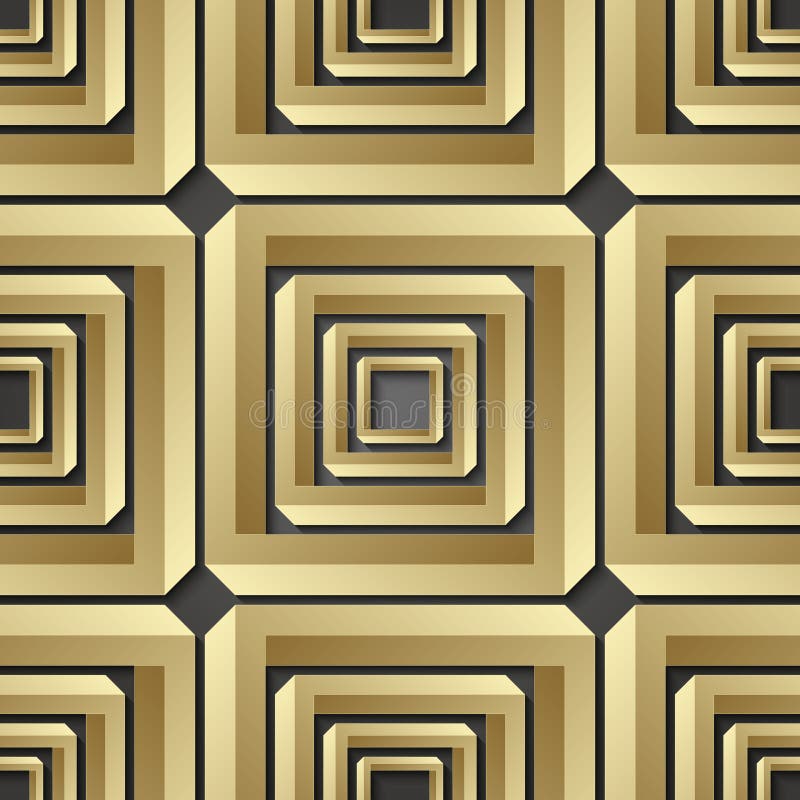 Geometric Seamless Pattern Made of Impossible Shapes Stock Vector - Illustration of design ...