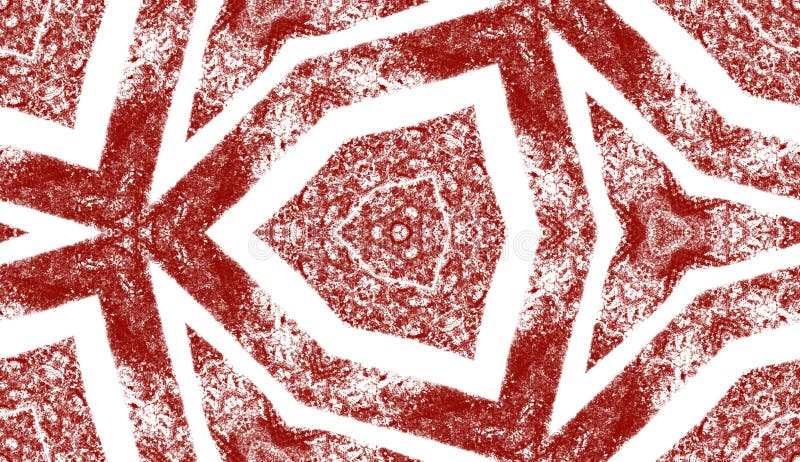 Geometric Seamless Pattern. Maroon Symmetrical Stock Photo - Image of ...