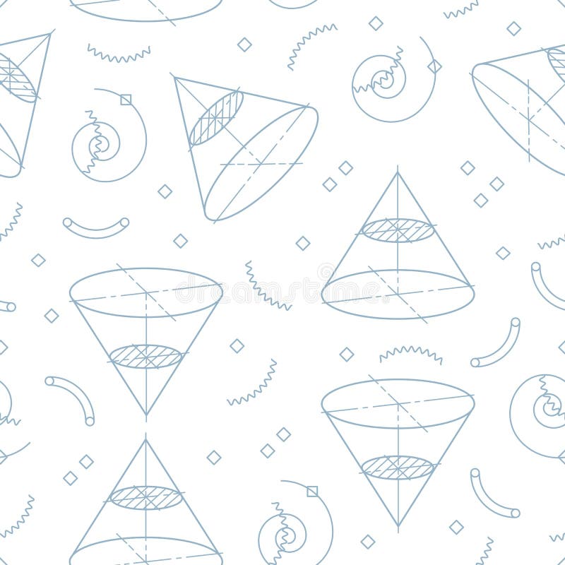 Geometric Seamless Pattern, Memphis Design, School Patterns Motives of ...