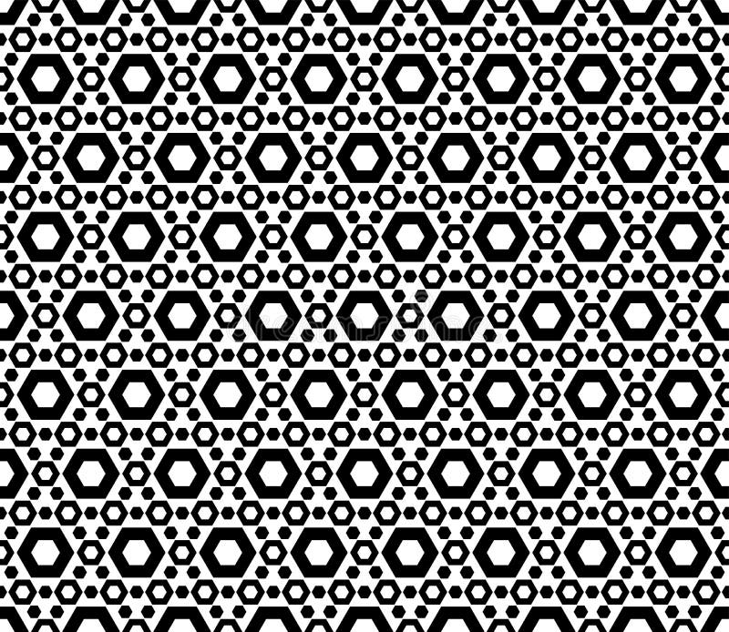 Geometric Seamless Pattern, Perforated Hexagons Texture Stock Vector ...