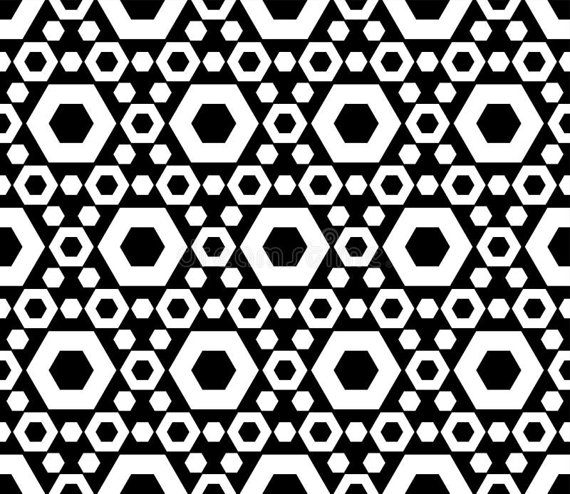 Geometric Seamless Pattern, Perforated Hexagons Texture Stock Vector ...