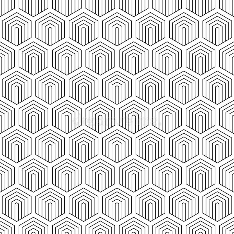 Repeated Black and White Pattern and Texture Stock Illustration ...