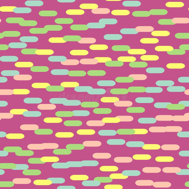 Geometric Seamless Pattern. Repeating Vector Illustration with Ovals ...