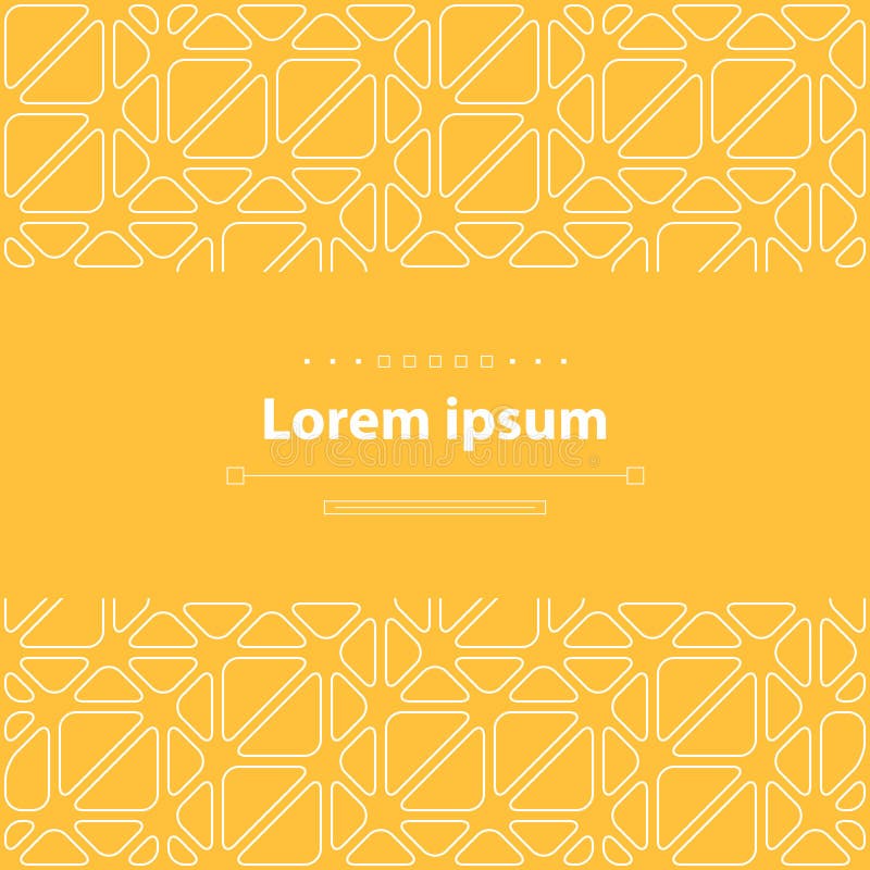 Geometric Seamless Pattern and Background, Linear Design Stock Vector ...