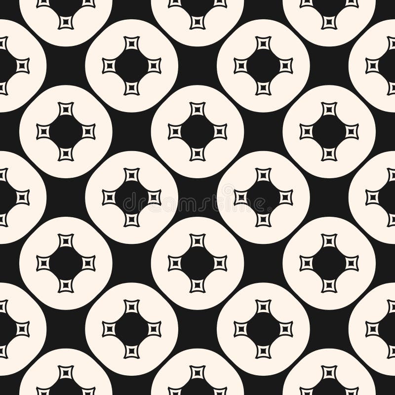 Geometric Seamless Pattern. Simple Ornamental Texture with Curved ...