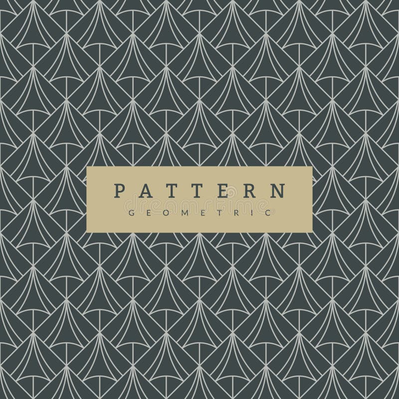 Geometric Seamless Pattern on Slate Grey Background Stock Vector ...