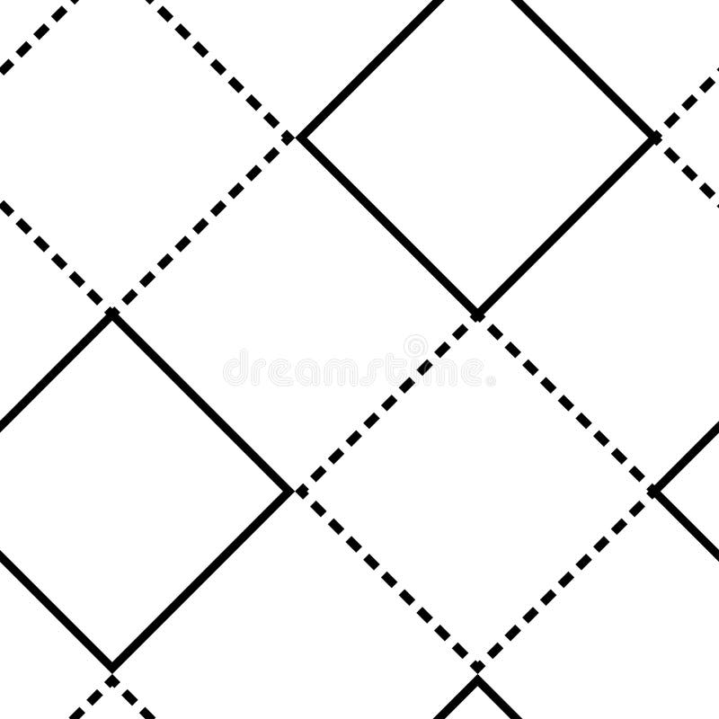 Geometric Seamless Pattern with Squares. Thin and Dashed Lines. Vector ... Geometric Seamless Pattern with Squares. Thin and Dashed Lines. Vector ...