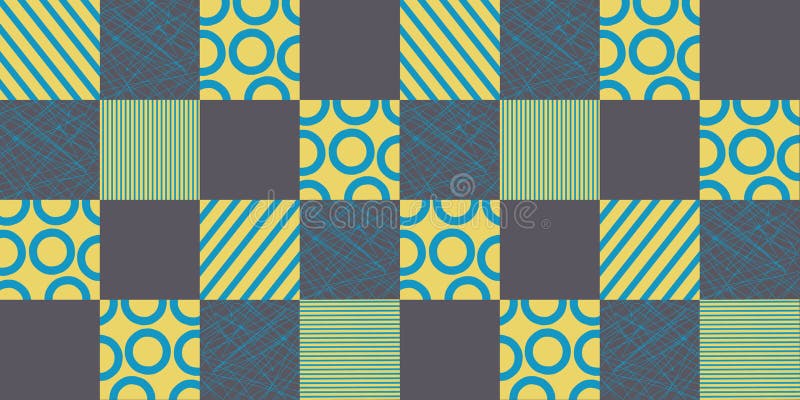 Geometric Seamless Pattern with Squares. Stock Vector - Illustration of ...