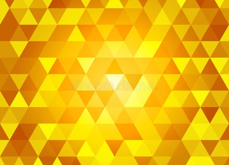 Geometric Seamless Pattern from Triangles. Yellow Vector Illustration ...