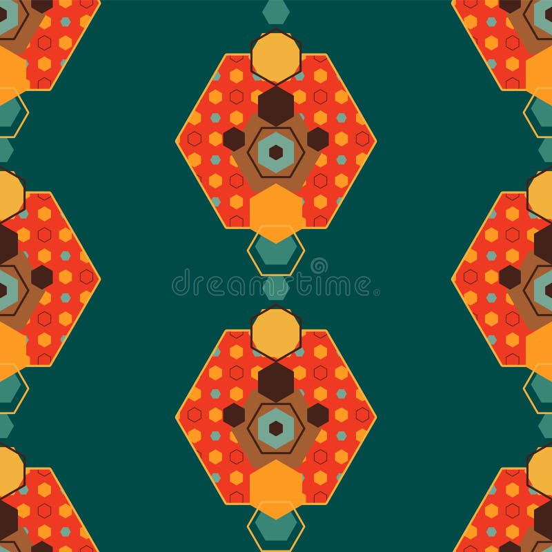 Geometric Seamless Pattern Vector Stock Illustration Eps10 Stock
