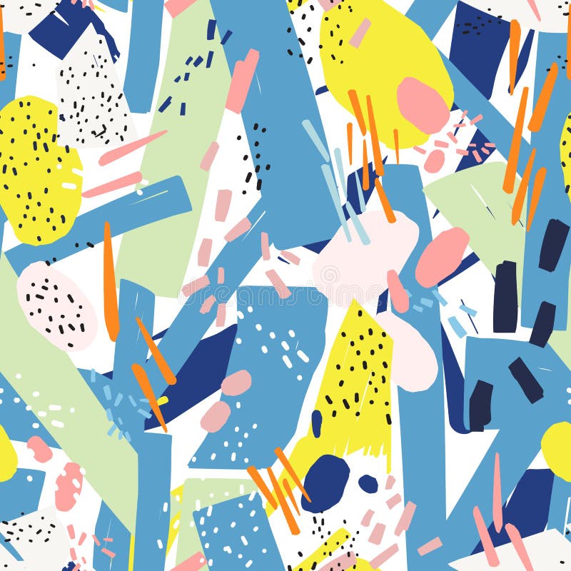 Chaotic Abstract Colorful Grid Concept on Dark Background . Futuristic ...