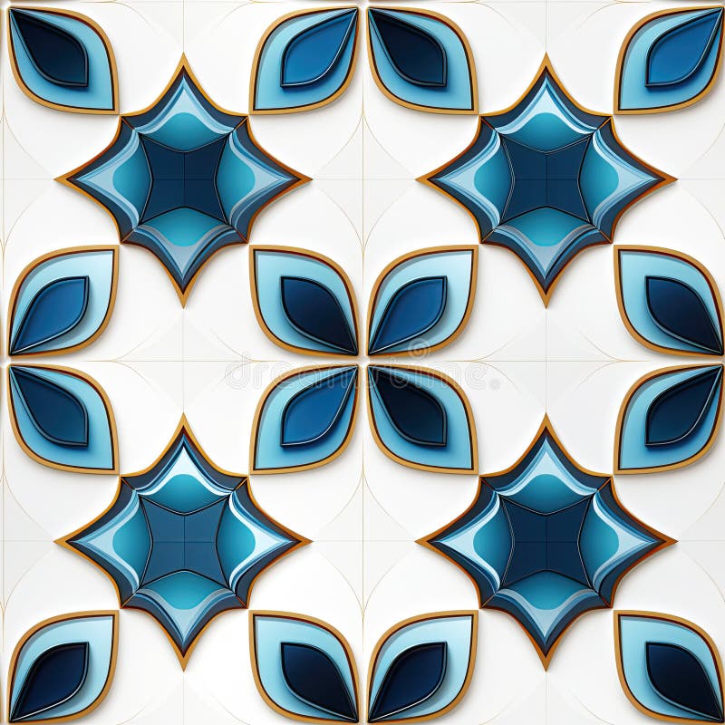 Geometric Seamless Pattern on White Background for Stained Glass ...