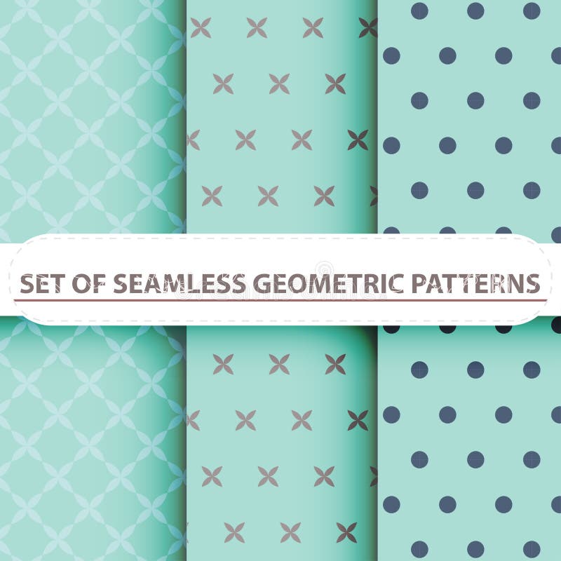 Geometric Seamless Patterns Stock Vector - Illustration of pattern ...