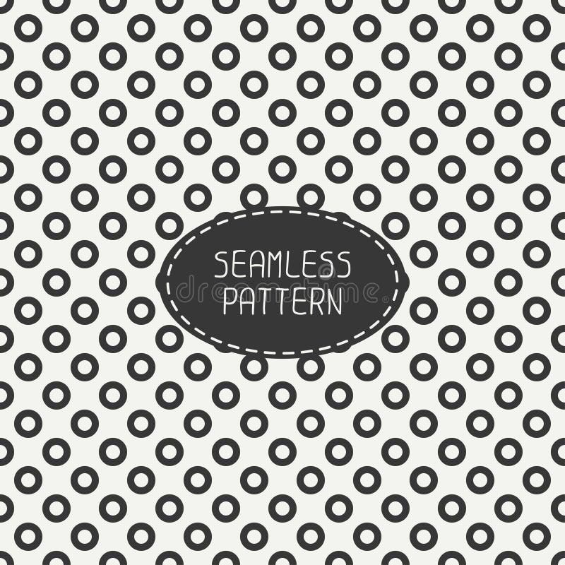 Polka Dot. Geometric Monochrome Abstract Pattern with Round, Dotted ...