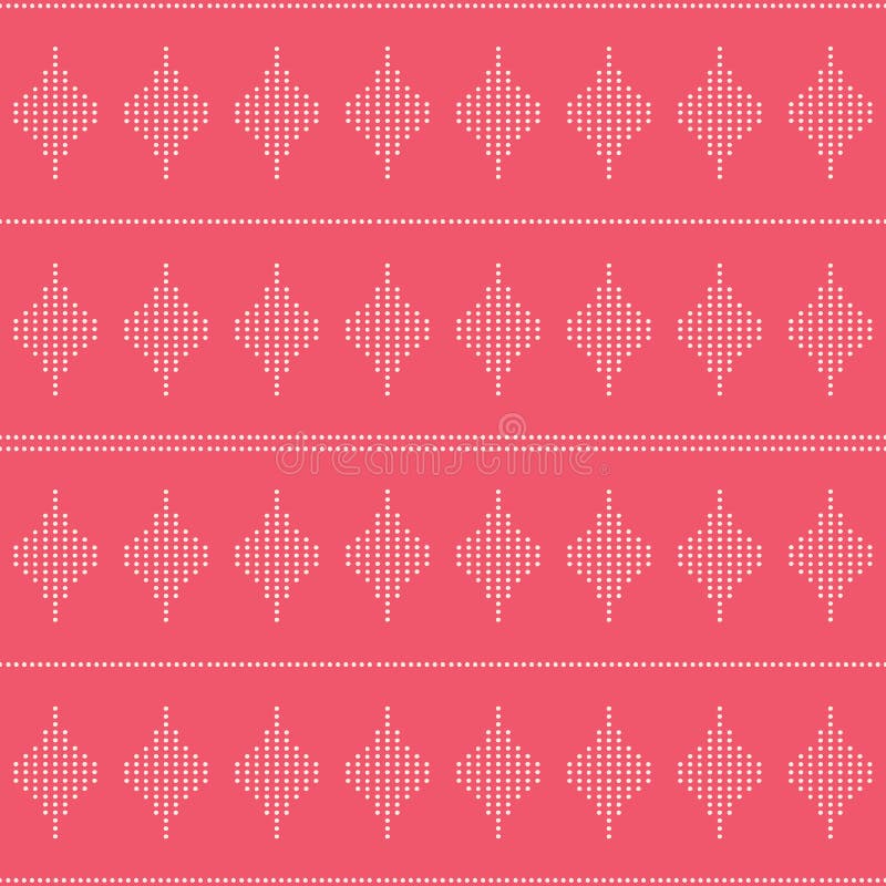 Geometric Seamless Repeat of Diamond Shapes Made with Dots. Vector ...