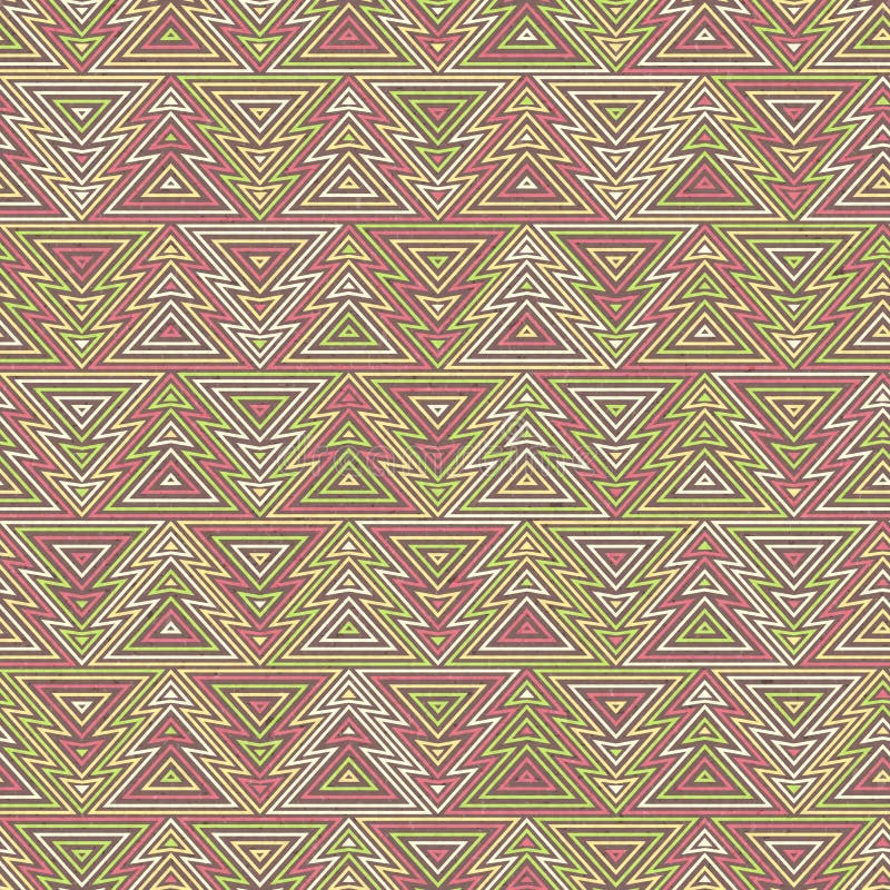 Geometric Seamless Repeating Pattern. Christmas Tree, Outline Linear ...