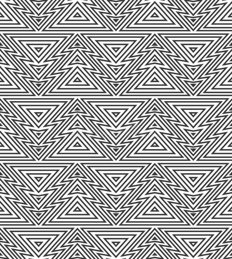 Geometric Seamless Repeating Pattern. Christmas Tree, Outline Linear ...