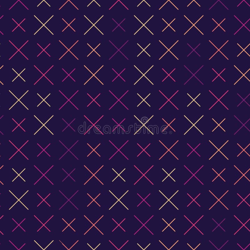 Geometric Seamless Repeating Pattern of Crosses Stock Illustration ...