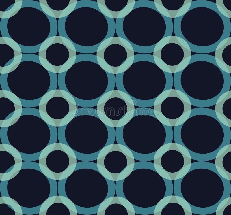 Geometric Seamless Repeating Pattern of Rings Stock Illustration ...
