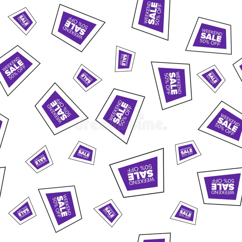Geometric Seamless Sale Banners Texture on White Stock Vector ...