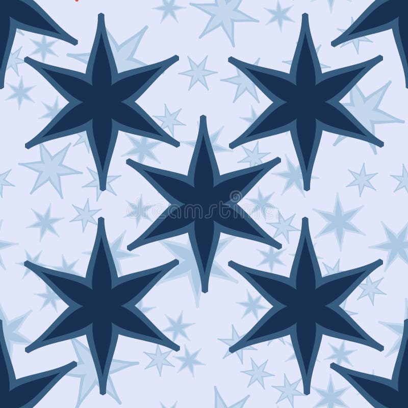 Geometric Seamless Star Shapes Pattern. Repeating Background Texture in ...