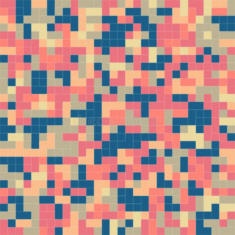 Geometric Seamless Bright Pattern with Multi Colored Square Tiles Stock ...