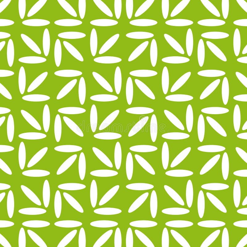 Geometric Seamless Vector Pattern. Green and White Background Stock ...