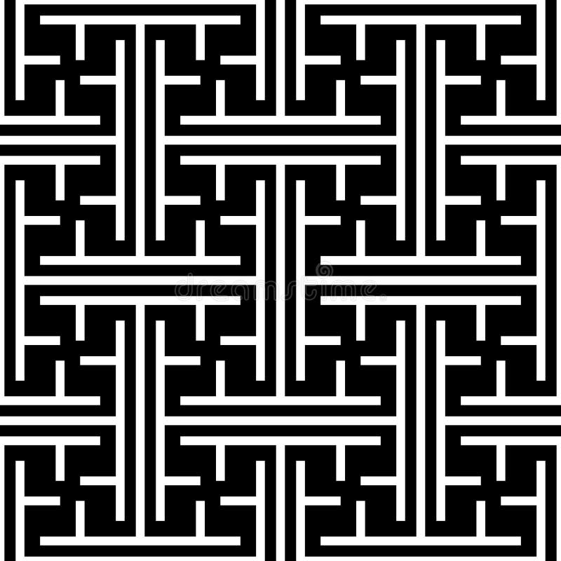 Geometric Seamless Vector Pattern Including Traditional Korean Motive ...