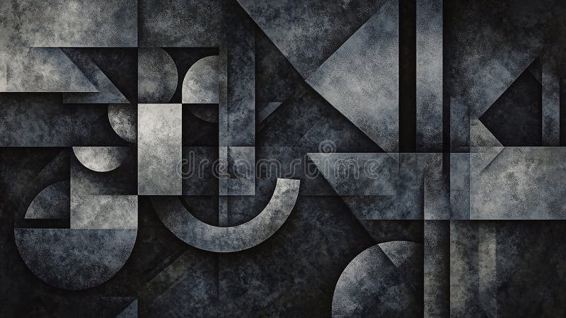 Geometric Shadows: an Abstract Pattern of Overlapping Shapes and Depth ...