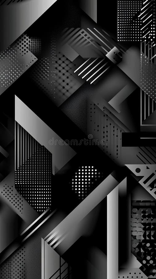 Geometric Shadows: an Abstract Pattern of Overlapping Shapes and Depth ...