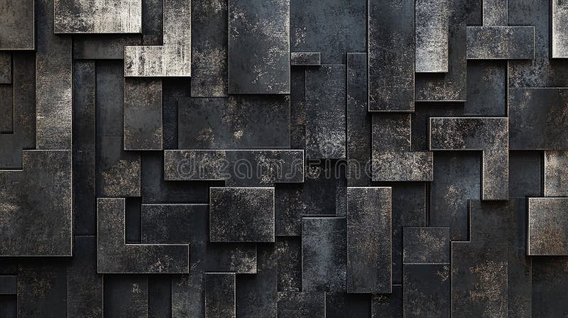 Geometric Shadows: an Abstract Pattern of Overlapping Shapes and Depth ...