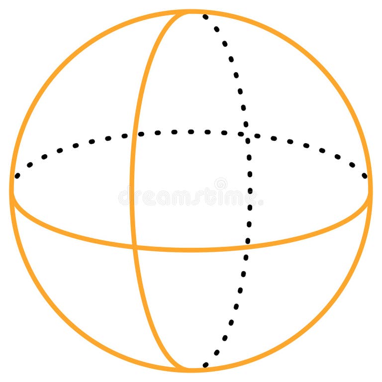 Circle Shape in Studying of Geometry, Diagonal Lines, Prism Stock ...