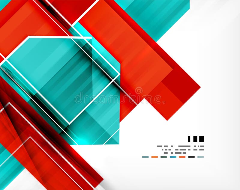 Geometric Shape Abstract Business Template Stock Vector - Illustration ...