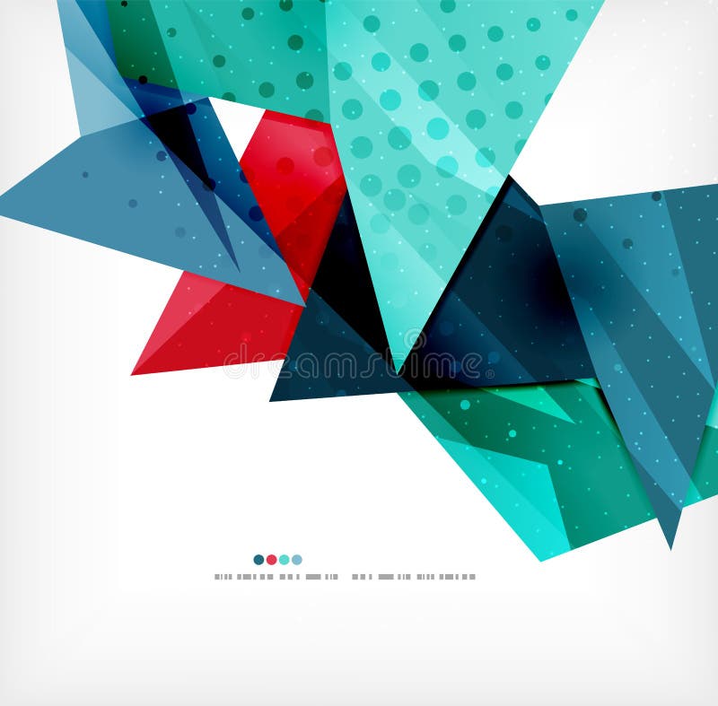 Geometric Shape Abstract Futuristic Background Stock Vector ...