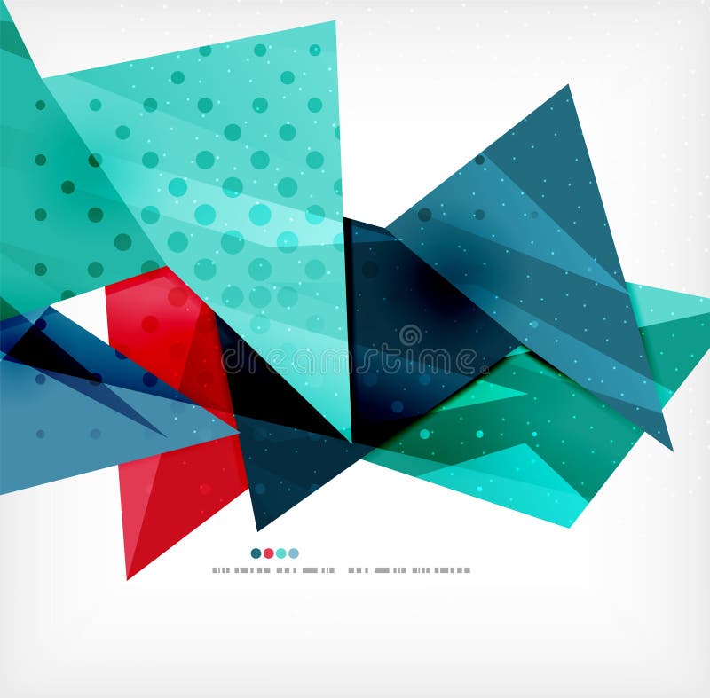 Geometric Shape Abstract Futuristic Background Stock Vector ...